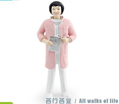 China People at Work Model Toy Nurse Figure Pretend Professionals Figurines Career Figures  Toys for Boys Girls Kids for sale
