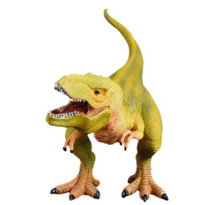 China Realistic Dinosaur Figure Set Yellow Tyrannosaurus Figures - Educational Toy for Imaginative Play for sale