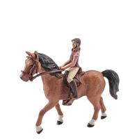 China Brown Horseman Figure People At Work Model Toy Career Figures  Toys For Boys Girls Kids for sale