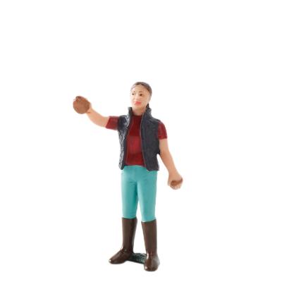 China People At Work Model Toy Scrubber Figure Pretend Professionals Figurines For Boys Girls Kids for sale