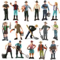 China 16 PCS People at Work Model Toy Pretend Professionals Figurines Career Figures Individually Hand-Painted People Toys for sale