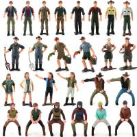 China 26 PCS People At Work Model Toy Pretend Professionals Figurines Career Figures Individually Hand-Painted People Toys for sale