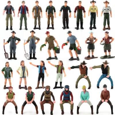 China 26 PCS People At Work Model Toy Pretend Professionals Figurines Career Figures Individually Hand-Painted People Toys for sale