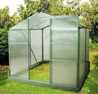 China Medium Size Aluminium Greenhouse Heat Treated Pressure Treated Wood Type for Plant Growth for sale