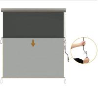 China UV Protection Drop Awning with Hand-cranked Box for Balcony and Patio Vertical Awning for sale