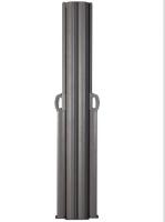 China 160*600cm Double Retractable Vertical Wind Screen Privacy Divider with Aluminum Frame for sale