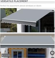 China Outdoor Manual Retractable Awning Cover Shelter with 300*200CM Size and Manual Operation Method for sale