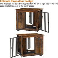 China Double Doors Eco-friendly Wooden Dog Crate A Functional and Eco-conscious Choice for sale
