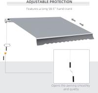 China Outdoor Manual Retractable Awning Cover Shelter with 300*200CM Size and Manual Operation Method for sale