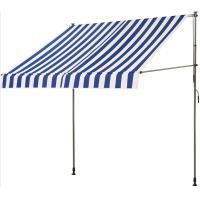 China Polyester Fabric Balcony Manual Gearbox Awning with Gray Frame and Anti-UV Treatment for sale