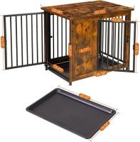 China Double Doors Eco-friendly Wooden Dog Crate A Functional and Eco-conscious Choice for sale