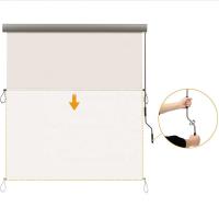 China Manual Operation Aluminum Frame Outdoor Vertical Awnings for Window Balcony Sunshades for sale