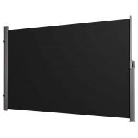 China Retractable Side Awning for Outdoor Patio Grey Polyester Sail Material Privacy Walls for sale