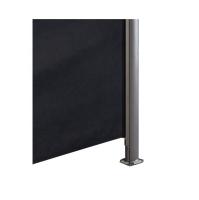 China Retractable Side Awning for Outdoor Patio Grey Polyester Sail Material Privacy Walls for sale