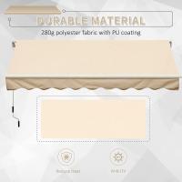 China Courtyard Balcony Shop Awnings with Manual Crank Handle and PU Coated Sail Finishing for sale