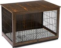 China Double Door Wooden Dog Crates in Modern Style 81*55*67cm for Home Decorative Furniture for sale