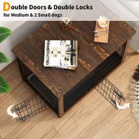 China Double Door Wooden Dog Crates in Modern Style 81*55*67cm for Home Decorative Furniture for sale