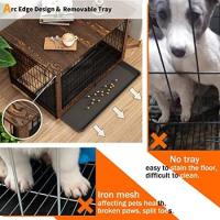 China Double Door Wooden Dog Crates in Modern Style 81*55*67cm for Home Decorative Furniture for sale