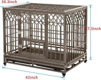 China Modern Style Pet Dogs Cage Heavy Duty Steel Dog Kennel for Medium to Large Size for sale