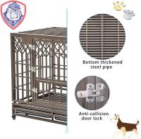 China Modern Style Pet Dogs Cage Heavy Duty Steel Dog Kennel for Medium to Large Size for sale