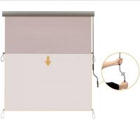 China Aluminum Frame Manual Operation Sunscreen Awning for Vertical Windows and Roller Blinds for sale