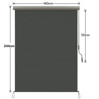 China 1.6m*2.5m Polyester Sail Material Retractable Waterproof Sun Shade Drop Vertical Awning for sale