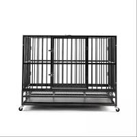 China Black 38 Inch Heavy Duty Pet Cage for Large and Medium-Sized Dogs Stylish Design for sale