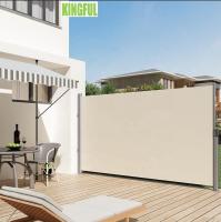 China Outdoor Retractable Side Awning 63x118 inches with Manual Operation 100% Polyester for sale