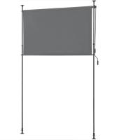 China Outdoor 120 x 270 cm Polyester Sail Extendable Opaque Vertical Awning with Hand Crank for sale