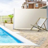 China Aluminium Extendable Sun Protection Screen for Balcony Patio and Garden 160*300cm for sale