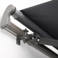 China Balcony Privacy Screen Awnings with Powder Coated Sail Finishing and Retractable Arm for sale