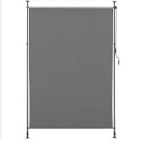 China Powder Coated Vertical Awning 150*270cm for Privacy Screen and Sun Protection in Dark Grey for sale