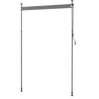 China Powder Coated Vertical Awning 150*270cm for Privacy Screen and Sun Protection in Dark Grey for sale