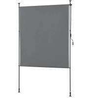 China Powder Coated Vertical Awning 150*270cm for Privacy Screen and Sun Protection in Dark Grey for sale