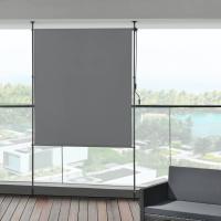 China Powder Coated Vertical Awning 150*270cm for Privacy Screen and Sun Protection in Dark Grey for sale