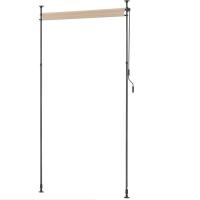 China Powder Coated 200x270cm Vertical Awning Water Resistant Grey Fabric for Balcony Garden for sale