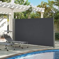 China 180x300 cm Retractable Side Awning Shade for Patio Garden Terrace Sunproof and Waterproof for sale
