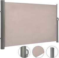 China Height 160cm Retractable Patio Screen Grey Frame 63x118inch Privacy Screen for Garden for sale