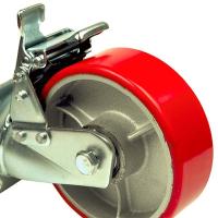 China 6 Inch Caster Wheels , Heavy Duty Swivel Casters With Double Lock Brake for sale