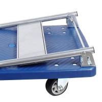 China Silent Durable Plastic Platform Trucks ,  Hand Truck Trolley 150kg for sale