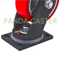 China Extra Heavy Duty Casters Wheels Tread Iron Core Wheel Swivel Caster 2000kg for sale