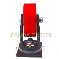 China Extra Heavy Duty Casters Wheels Tread Iron Core Wheel Swivel Caster 2000kg for sale