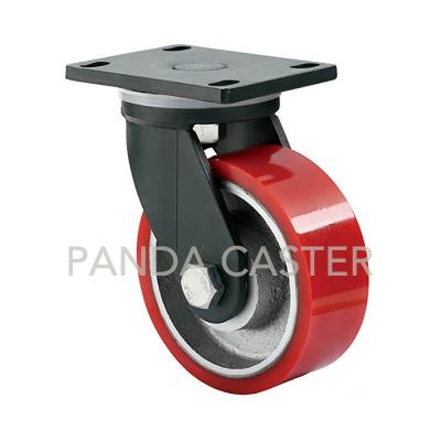 China Extra Heavy Duty Casters Wheels Tread Iron Core Wheel Swivel Caster 2000kg for sale