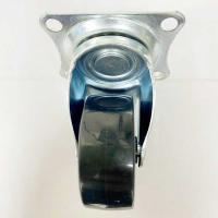 China Black 50mm Caster Wheel 2 Inch Light Duty Top Plate Swivel Casters for sale