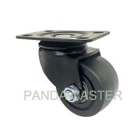 China 65mm Low Profile Heavy Duty Swivel Casters Top Plate Polypropylene Wheel for sale