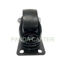 China 65mm Low Profile Heavy Duty Swivel Casters Top Plate Polypropylene Wheel for sale