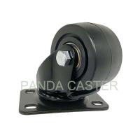 China 65mm Low Profile Heavy Duty Swivel Casters Top Plate Polypropylene Wheel for sale