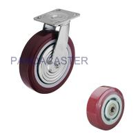 China 8 Inch Heavy Duty Caster Wheels , Polyurethane Swivel Casters for sale