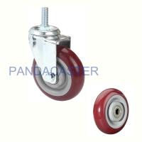 China 130mm Medium Duty Casters With Screw Stem 4 In Swivel Caster for sale