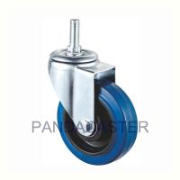 China Stem Swivel Caster Wheels , 4 In Rubber Swivel Caster With Brake for sale